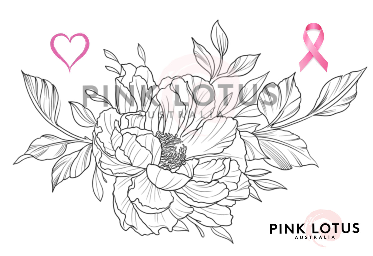 Floral- Linework Design – Pink Lotus Australia