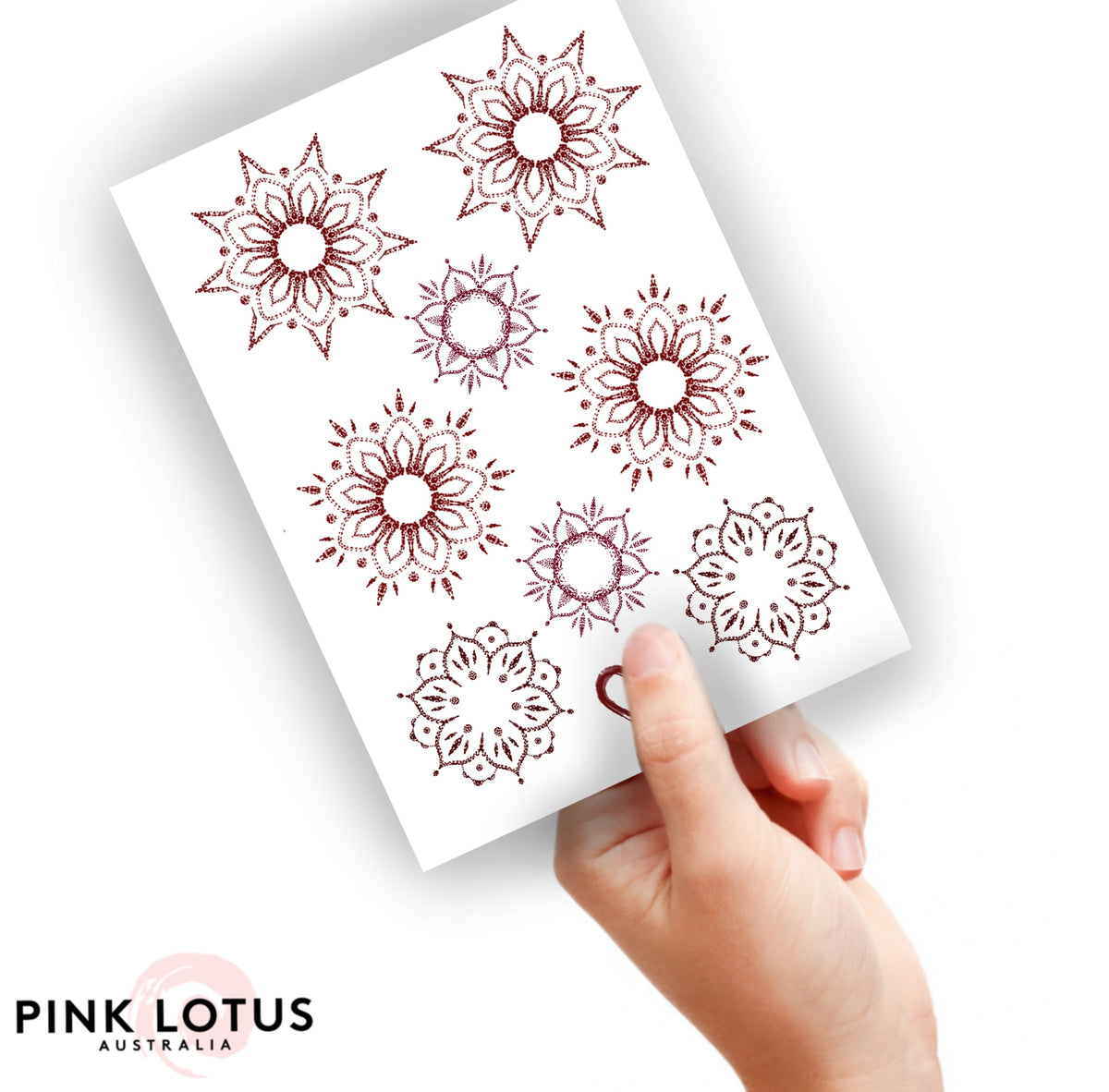 Sample Pack- Henna Nipples – Pink Lotus Australia